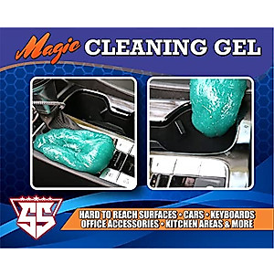 Cleaning Slime Gel for Car -Dust Cleaning Gel for Keyboard - Safe & Reusable Car Slime -Easy-to-Use Car Cleaning Kit -Universal Dust Cleaner for Home & Office -Laptop Cleaning Gel (160g) Blue