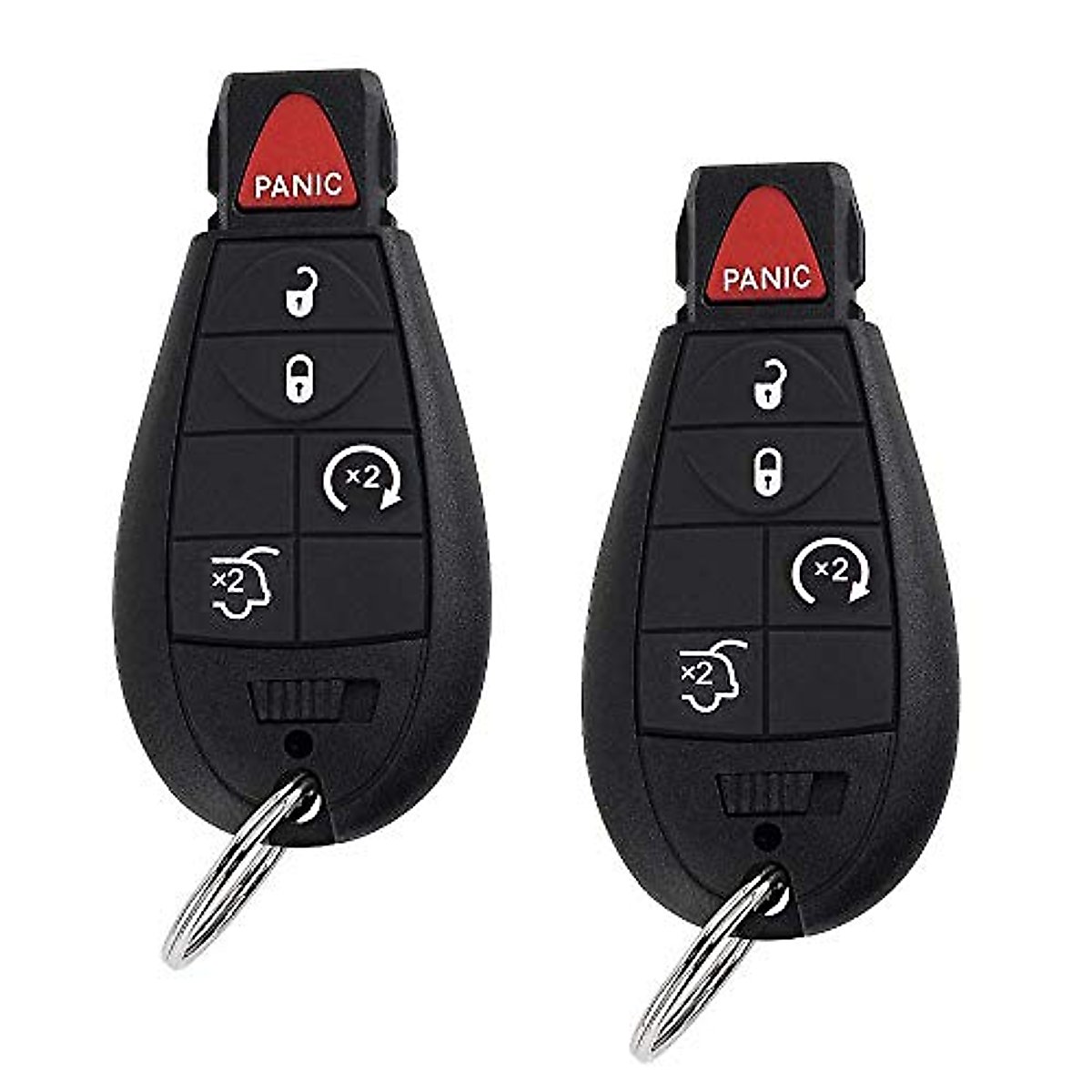 5 Button Key Fob Compatible for Jeep Grand Cherokee 2008-2010,Jeep Commander 2008-2010 (New Keyless Keyless Entry Remote Key Fob Replacement M3N5WY783X IYZ-C01C
