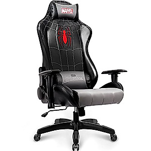 Marvel Avengers Gaming Chair Desk Office Computer Racing Chairs - Adults Gamer Ergonomic Game Reclining High Back Support Racer Leather (Spider-Man)