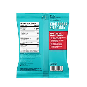 SmartSweets Sweet Fish, Candy with Low Sugar (3g), Low Calorie(100), Plant-Based, Free From Sugar Alcohols, No Artificial Colors or Sweeteners, 1.8oz. (Pack of 6)