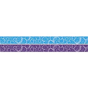 Barker Creek Double-Sided Border, Surf's Up! North Shore, Double-Sided with Coordinating Designs Printed on Each Side, 35 Feet of Border (12 35-inch Long Strips) per Pkg (974)