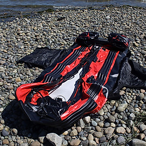 Seamax Foldable Inflatable Boat (Hull) Storage and Carrying Bag, with Sunlitec Fabric, Reflective Handles