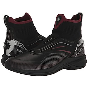 Ariat Womens Ascent Paddock Boot Black/Burgundy 11