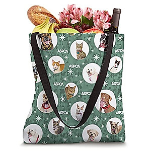ASPCA Green Snowflake Tote Bag