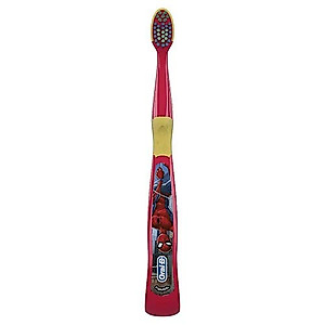 Oral-B Kids Spider Man Toothbrush for Little Children Ages 3+ Years Old, Extra Soft, Pack of 6