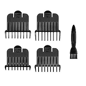 T Outliner Replacement Blades Compatible with Andis T Outliner/Andis Gtx/Andis Blackouts/Andis T-outliner Cordless/corded, including 2 packs Sliver T Blades & 4 packs Black Combs