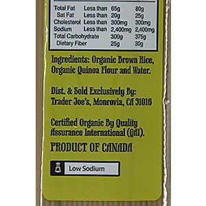 Trader Joes Brown Rice Quinoa Spaghetti Pasta Pack of 6