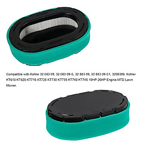 ZLKSKER 3208309 Air Filter with Pre Filter Replace for Kohler KT610 KT715 KT725 KT735 KT740 KT745 19HP-26HP Series Engine 32 083 09-S MTD Lawn Mower Air Cleaner