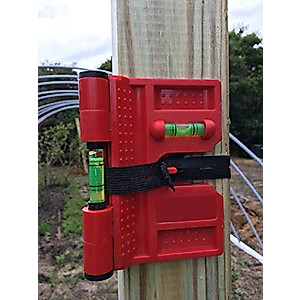 2 Pack Folding Magnetic Post Level for Pipe, Post and Beams Leveling