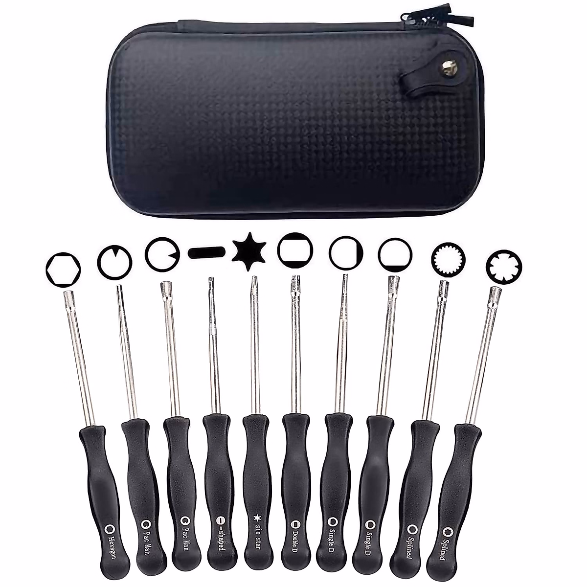 Realman 10pcs Carb Screwdriver Ajusting Tool Kit Carburetor Adjustment Tool for Stihl Craftsman Husqvarna Echo McCulloch MTD Oleo-Mac Poulan Blower Chainsaw Trimmer