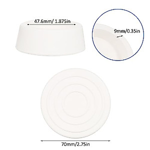 XIXIAN 2-Pack Outside Pool Ladder Bumpers for Inground Pool,Pool Ladder Rubber End Caps Fit 1.9'' Standard Swimming Pool Ladder Tubing