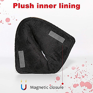 Golf Putter Head Covers Mallet Headcover Club PU Leather Protector Cover Magnetic Closure USA Fits All Putters for Men Women (USA Eagle Blade)