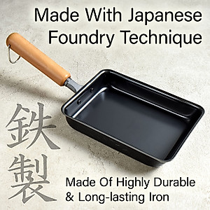 Japanese Iron Tamagoyaki Omelette Pan, Egg Pan Skillet, Light and easy to use, Made in Japan【YAMASAN】