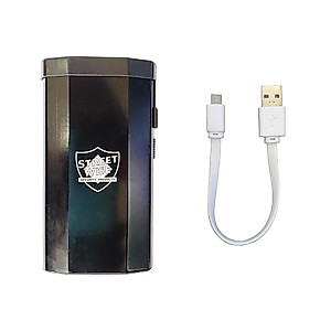 Streetwise 3-N-1 Stun Gun Flashlight and Power Bank 28,000,000* for Self Defense and Cell Phone Charging