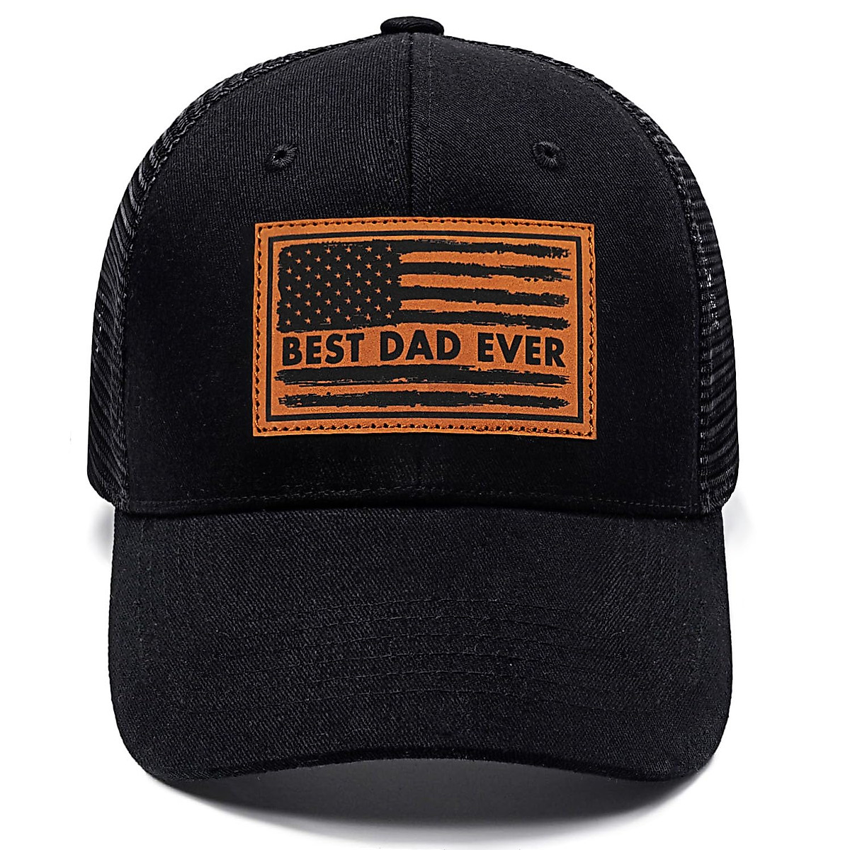 Best Dad Ever Hat - Dad Hat Fathers Day Birthday Gifts for Dad Papa from Daughter Son Black Trucker Hat