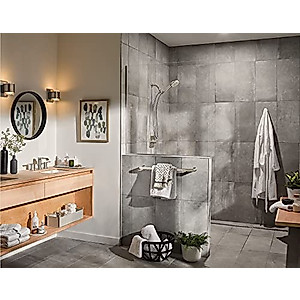 Moen Genta LX Brushed Nickel Modern 24-Inch Single Towel Bar for Kitchen or Bathroom, BH3824BN