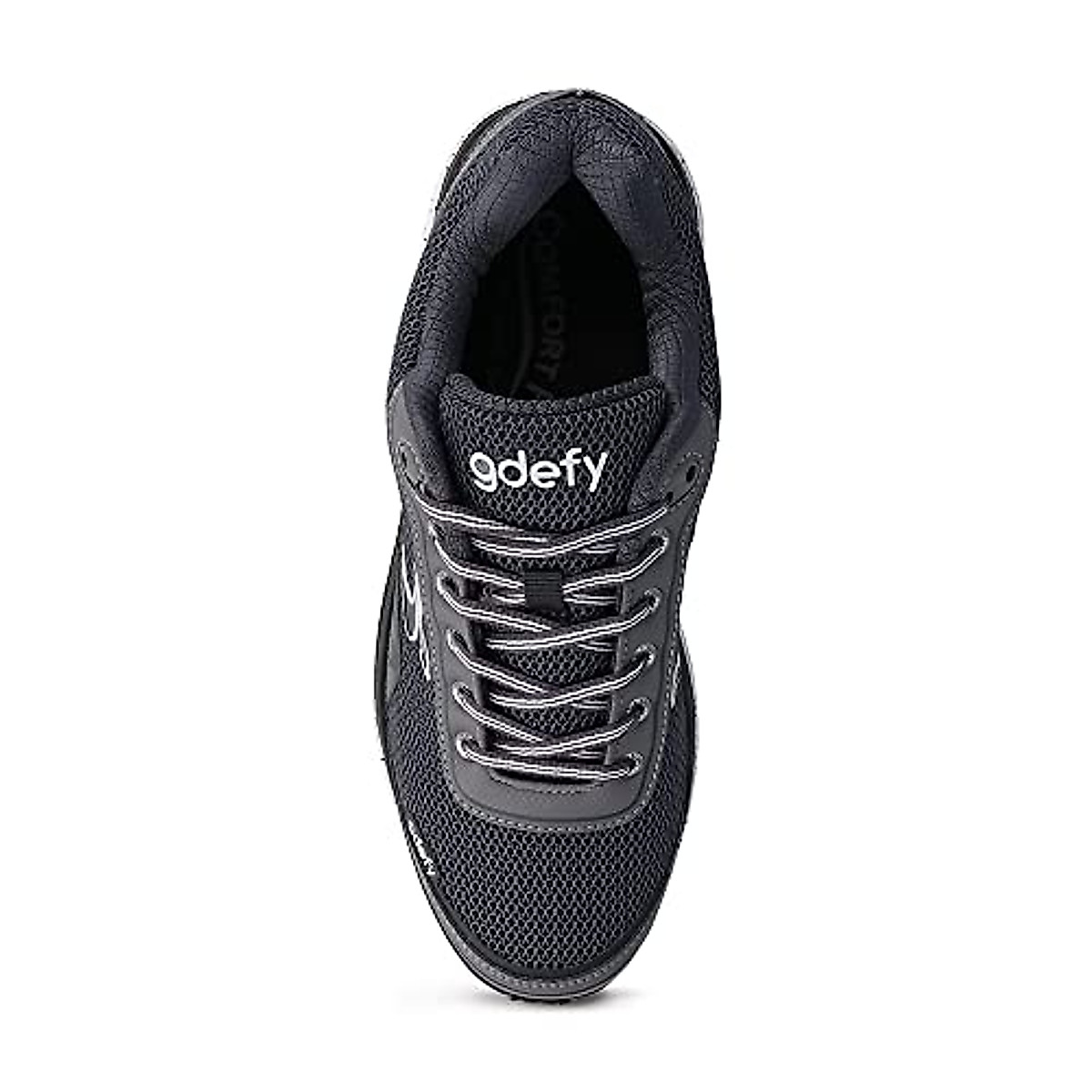 G-DEFY Mighty Walk Men’s Orthopedic Walking Shoe | VersoShock Technology for Pain Associated with Running | Prolonged Standing | Arch Support | Diabetic Shoes | Wide Shoes | Free Custom Orthotic Grey