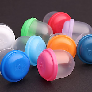 Capsule Vending Machine Translucent Acorn Capsules Empty 500 pcs 1.1 inch - Gumball Machine Capsules Bulk Party Favors Containers - Easter Basket Stuffers Gifts Pinata Stuffers DIY Craft Supplies