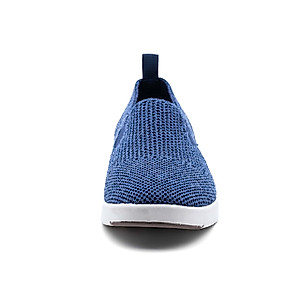 Woolloomooloo Shoe Suffolk Unisex - Merino Wool Footwear - Slip On - Comfort and Support - Lightweight - Soft - Moisture Wicking, Denim, Women's 6.5-7 M US