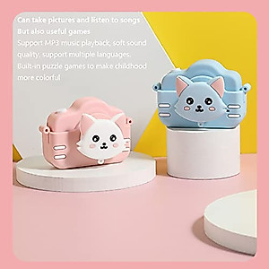 LINXHE Kids Camera, 1080P HD Kids Digital Camera for Toddler, Anti-Drop Child Camera with 2 inches Screen, Best Christmas Birthday Gift for Girls Boys (Color : Pink)