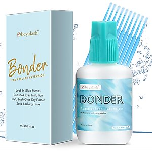 Lash Bonder for Eyelash Extensions, Super Eyelash Bonder for Lash Extensions, Glue Accelerator for Better Bond, Lash Seal Lock Glue Fume Reduce Irritation, Proof Water Oil for Longer Retention