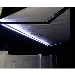 RV Awning Lights, LEDCARE 12V 16.4FT RV Underglow Led Light Kit, Waterproof RV Exterior Awning Strip Lights for Camper Motorhome Travel Trailer Canopy, White