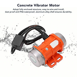 110V Vibrating Motor 110V 3600Rpm Single Asynchronous Motor Concrete Vibrator Micro Vibration Motor Vibrator Aluminum Power Concrete Vibrators (100W)