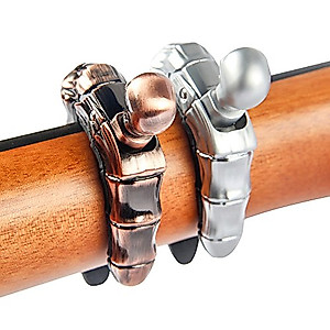 YUEKO Guitar Capo Skull Knob Design Universal 4 5 6 12 Strings Instrument Capos for Electric Classical Acoustic Guitar Bass Ukulele Mandolin Banjo and More(Bronze)