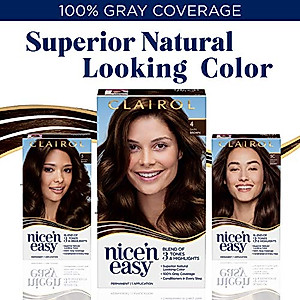 Clairol Nice'n Easy Permanent Hair Dye, 6G Light Golden Brown Hair Color, Pack of 1