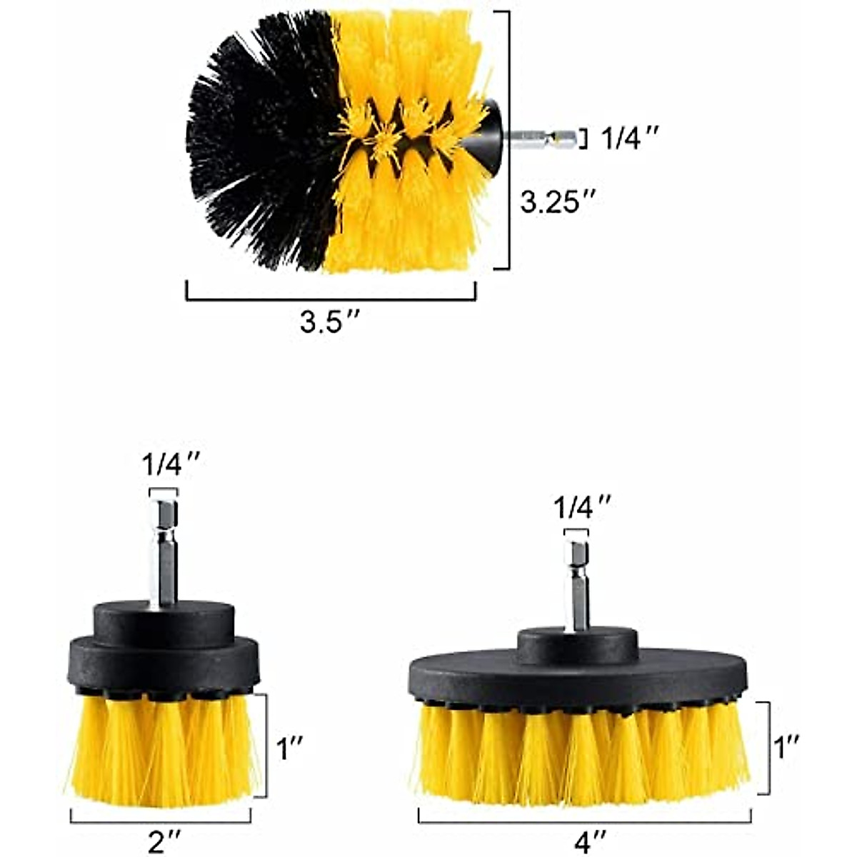 Grout Cleaning Brushes Set (3 Pack) ? Deep Cleaner Small Multi-Purpose Scrub Brush Set with Stiff Nylon Bristles to Clean Corners, Spaces, Tile, Shower, Window, Door Track, Floors