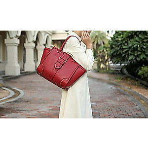 MKF Collection Satchel Crossbody Bag for Women-Handbag Purse -ShoulderbagTop-Handle Satchel Black