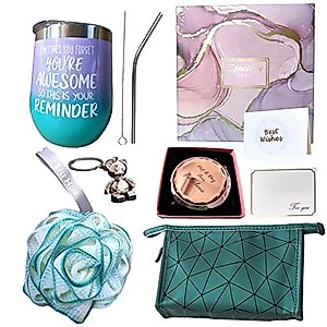 N/AC Happy Birthday Gifts for Women,Unique Gifts for Her Best Friend Mom Sister Wife Girlfriend,Funny Cup& Relaxing Spa Gift Set and Co