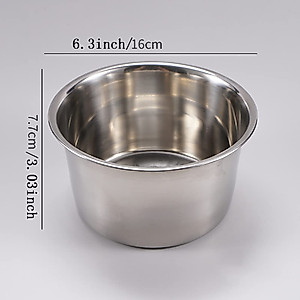 qqqqqq Double Boiler Stainless Steel Pot of Chocolate Melting Water Heating Melting Pot Bowl Baking Heating Container for Butter Chocolate Cheese Caramel