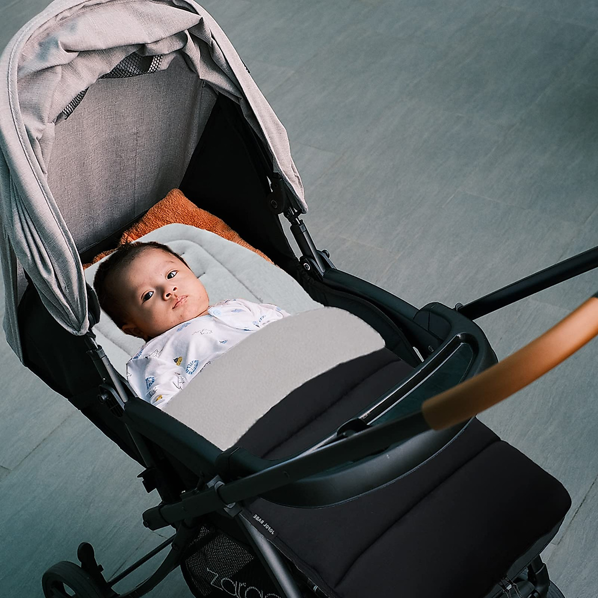 JOFOL BABE Baby Bunting Bag Stroller Footmuff - Warm Bunting Bag Baby Stroller - Winter Baby Bunting Bag Stroller - Universal Stroller Bunting Bag Infant - Outdoor Stroller Sleeping Bag Toddler (Grey)