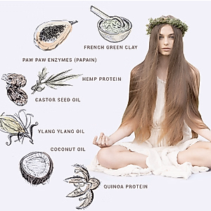 Natural Shampoo & Conditioner & Leave-In Set - Certified Vegan and Cruelty Free | 3 Pce Gift Box | SLS Sulfate Free & Paraben Free with Hemp & Coconut Oil | best for damaged, dry, frizzy & curly hair