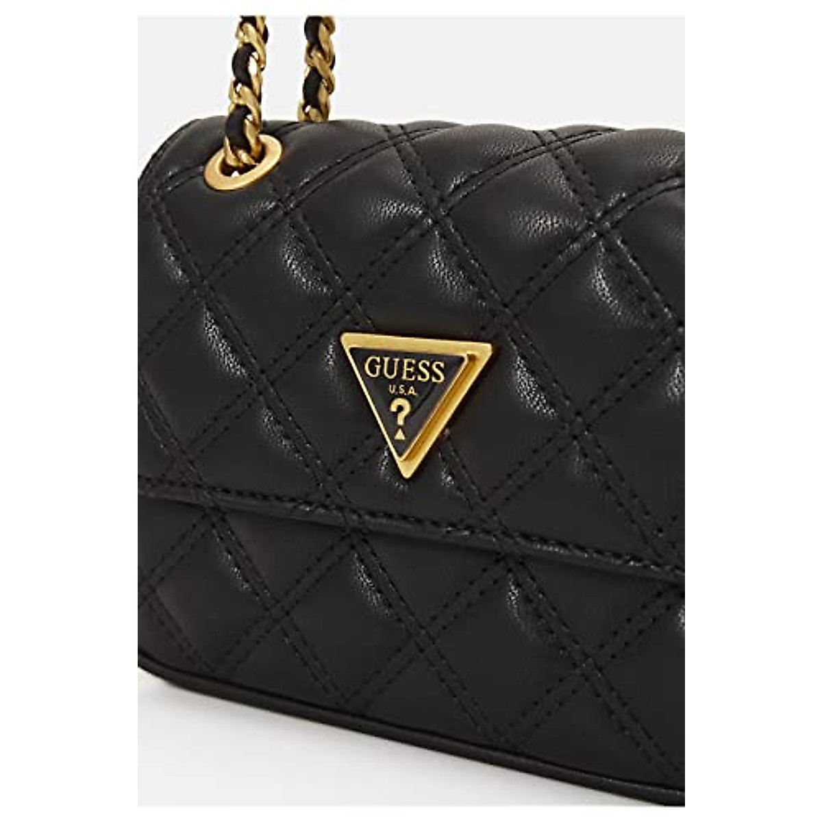 GUESS Giully Mini Convertible Crossbody Flap, Black