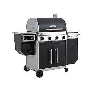Lifetime Gas Grill and Wood Pellet Smoker Combo, WiFi and Bluetooth Control Technology