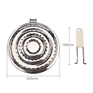 Super Leader Heat Diffuser Reducer Flame Guard Simmer Plate,Thickening Stainless Steel for Electric and Gas Stovetops