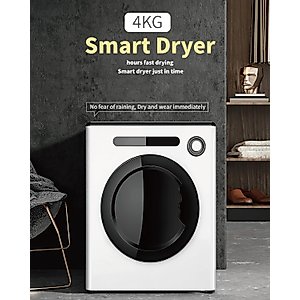 Geekman Compact Clothes Dryer 850W 9lbs Load Capacity, Ideal Portable Drying Machine for Tight Spaces, RVs, and Apartments Quiet, Robust and User-friendly