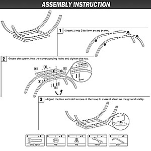 Qiang Ni Curved Firewood Rack Heavy Duty Wood Rack Log Holder Indoor/Outdoor for Fireplace Wood Storage (22-Inch)