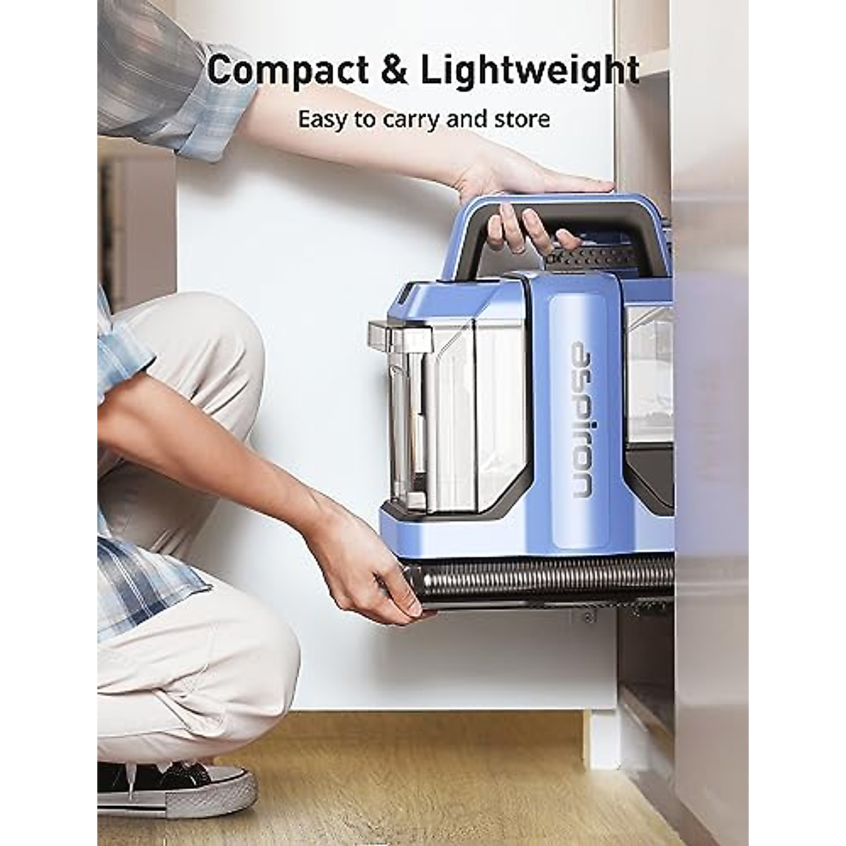 Aspiron CA031B-US-5 Carpet Cleaner Machines, 1.08L, Blue