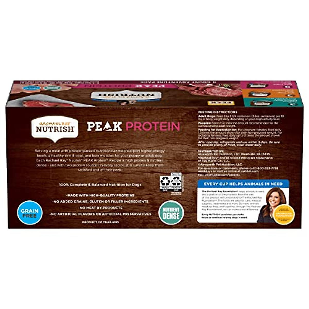 Rachael Ray Nutrish PEAK Natural Wet Dog Food, Adventure Pack Variety, High Protein ,3.5 Ounce Tub 9 count (Pack of 2)