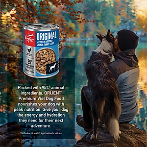 ORIJEN Original Stew Recipe with Chicken, Turkey & Eggs Wet Dog Food, WholePrey Ingredients, 12.8oz (Case of 12)