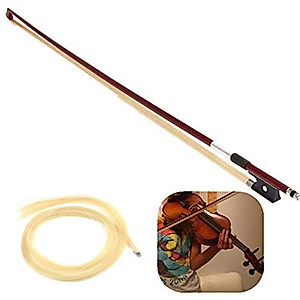 Quluxe 30 Inch Professional Bow Hair for Violin, Viola, Cello Made of Genuine Mongolian Horse Hair (2 Hanks)