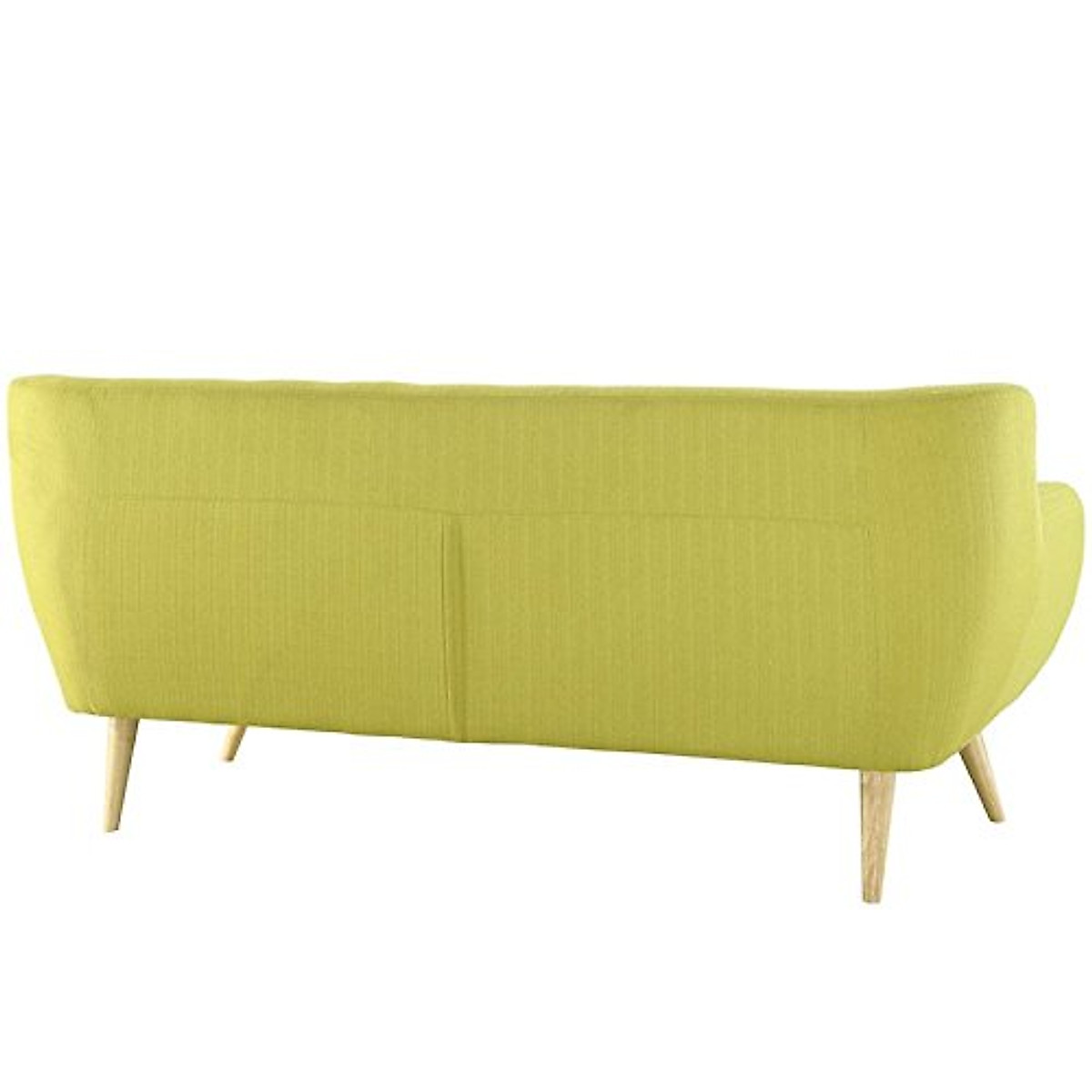 Modway Remark Mid-Century Modern Sofa With Upholstered Fabric In Wheatgrass