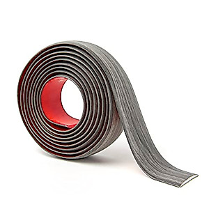 Art3d Self Adhesive Vinyl Floor Transition Strip, Laminate Floor Strip Floor Flat Divider Strip for Joining Floor Gaps,Carpet Threshold Transition,Floor Tiles（4 FT, 1.57in, Gray）