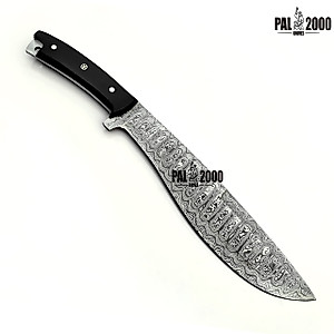 PAL 2000 KNIVES KNI-9982 Handmade Damascus steel Hunting Knife With Sheath