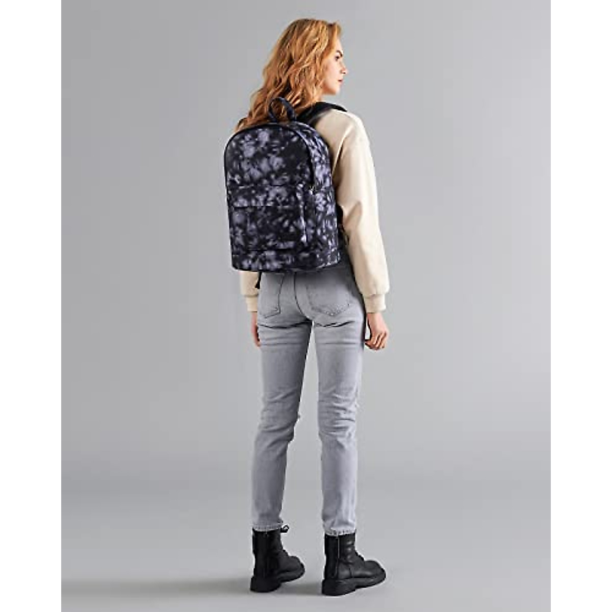 HotStyle 936Plus Tie Dye School Backpack Aesthetic Bookbag for Teen Girls, Black