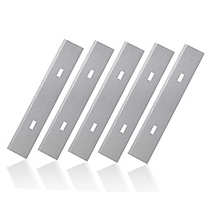 4-Inch Scraper Blades, Kattool 120pcs Replacement Scraper Blades Carbon Steel Razor Blade for Scraper Single Edge Razor Blades