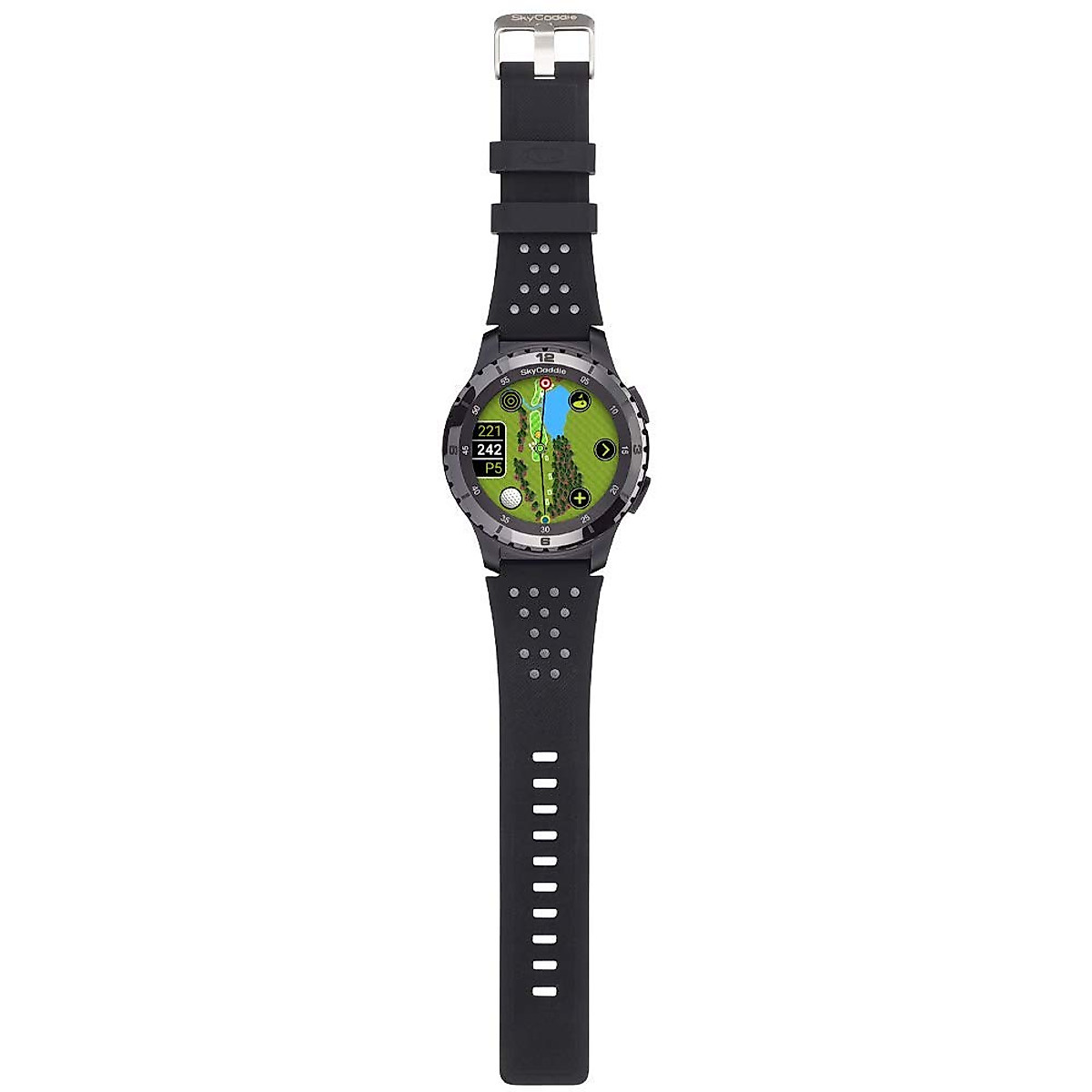 SkyCaddie LX5C Golf GPS Watch with Ceramic Bezel, Black